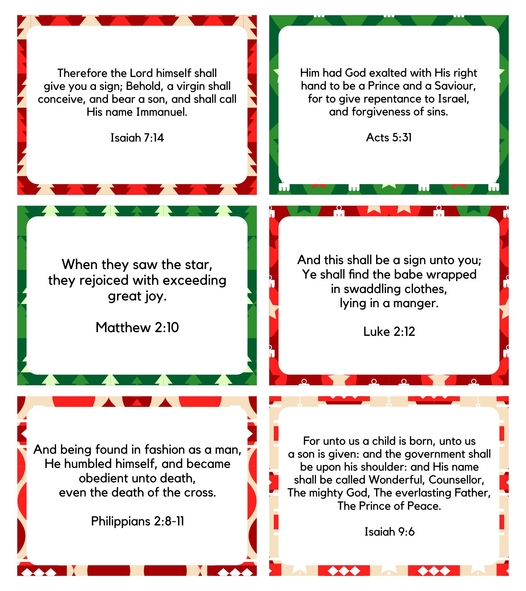 Free Christmas Bible Verse Printables Free Printable Templates Free Christmas Bible Verse Printables Free Printable Templates